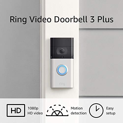 Ring Video Doorbell 3 Plus β enhanced wifi, improved motion detection, 4-second video previews, easy installation