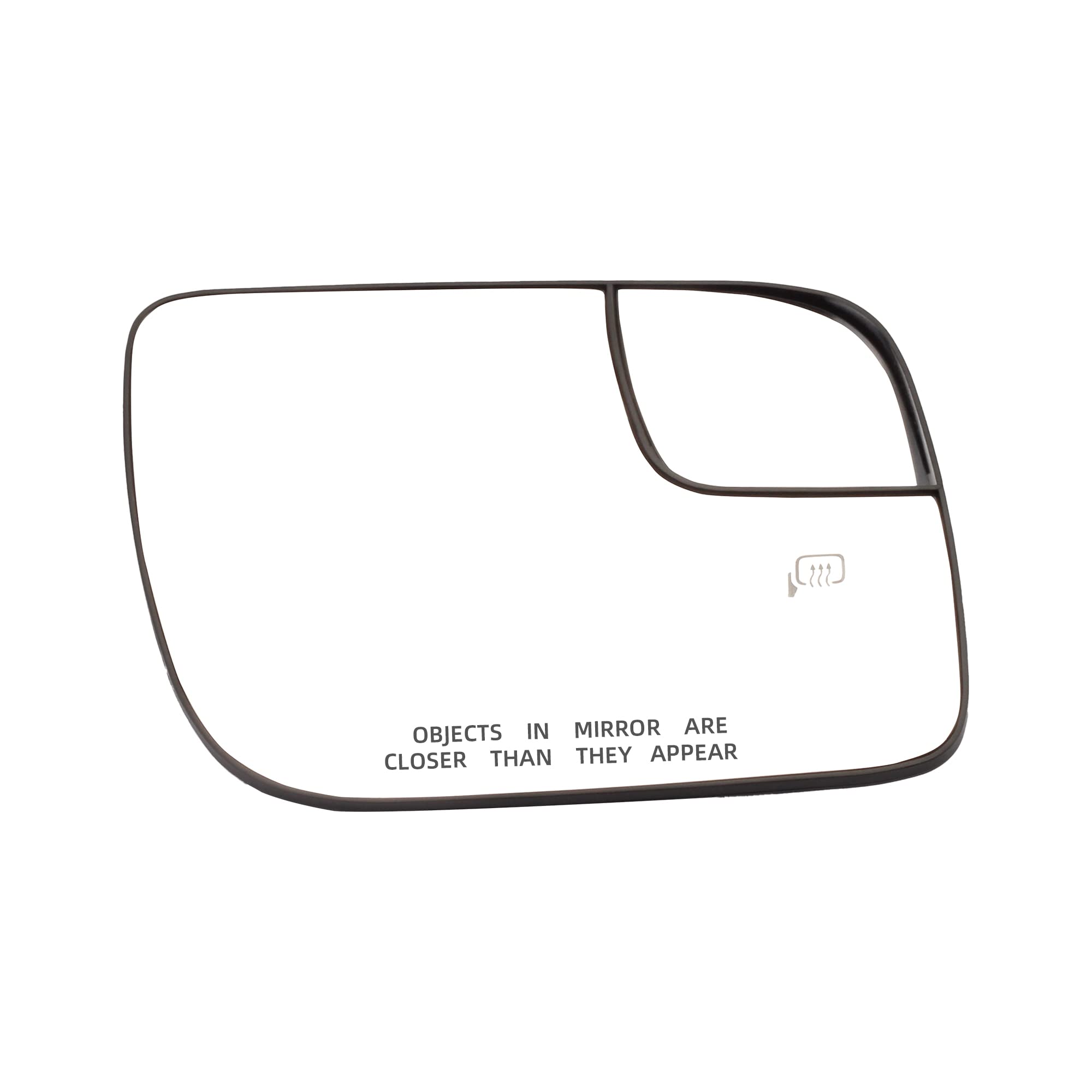 Dasbecan BB5Z-17K707-A View Mirror Glass Power Heat Blind Spot Compatible with 2011-2019 Ford Explorer Repalce BB5Z17K707 Passenger Side Mirror Convex With Backing Plate
