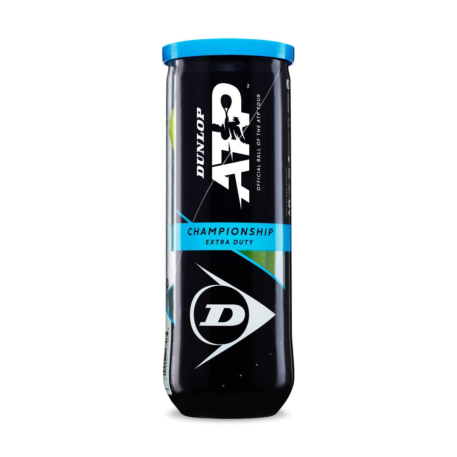 Dunlop Sports ATP Championship Tennis Balls, Extra Duty, 6 x 3-Ball cans, Yellow, 6-can Pack