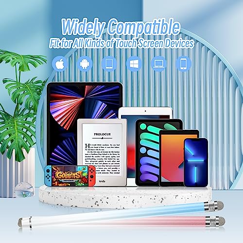 Stylus Pens for Touch Screens(3 Pcs), High Precision Fiber Tips Stylus Pen for iPad Compatible with iPad/iPhone/Android/Tablet and All Universal Touch Screen Devices
