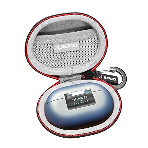 RLSOCO Hard Case for Huawei FreeBuds Pro 2 / FreeBuds Pro Wireless Active Noise Cancellation Earbuds Fits Accessories (Black)