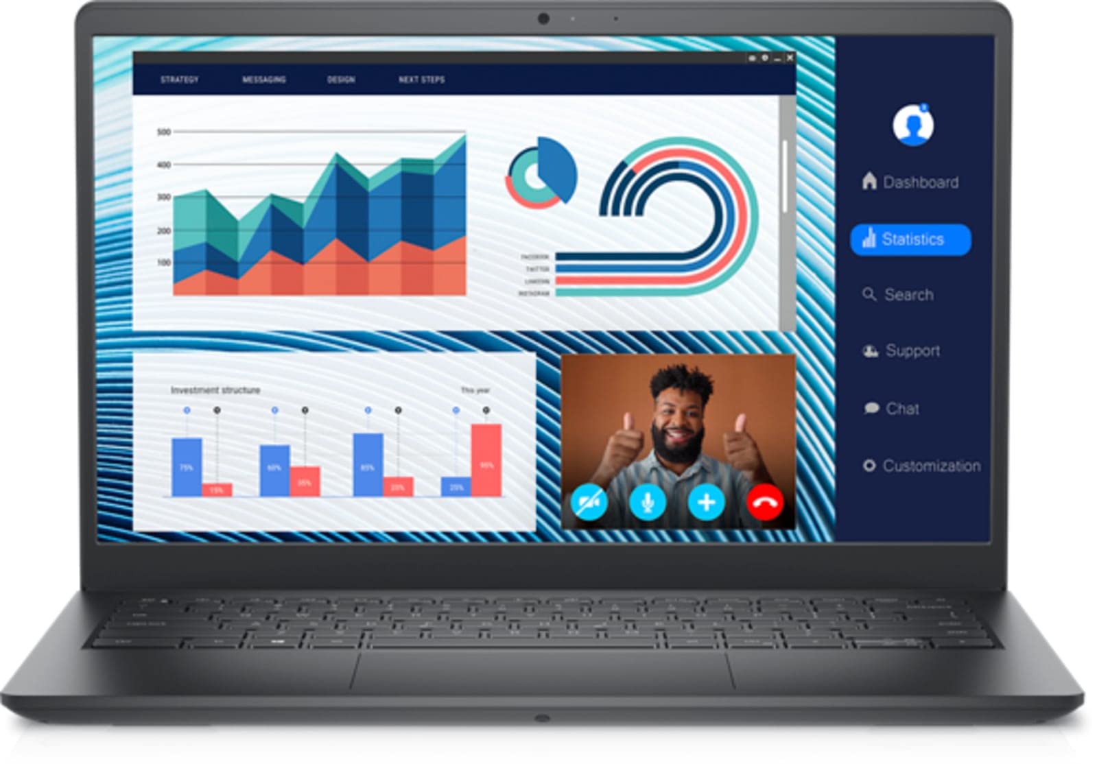 Dell Vostro 3420 Laptop (2022) | 14" 1920x1080 FHD | Core i5-1135G7-256GB SSD Hard Drive - 8GB RAM | 4 cores @ 4.2 GHz Win 11 Pro