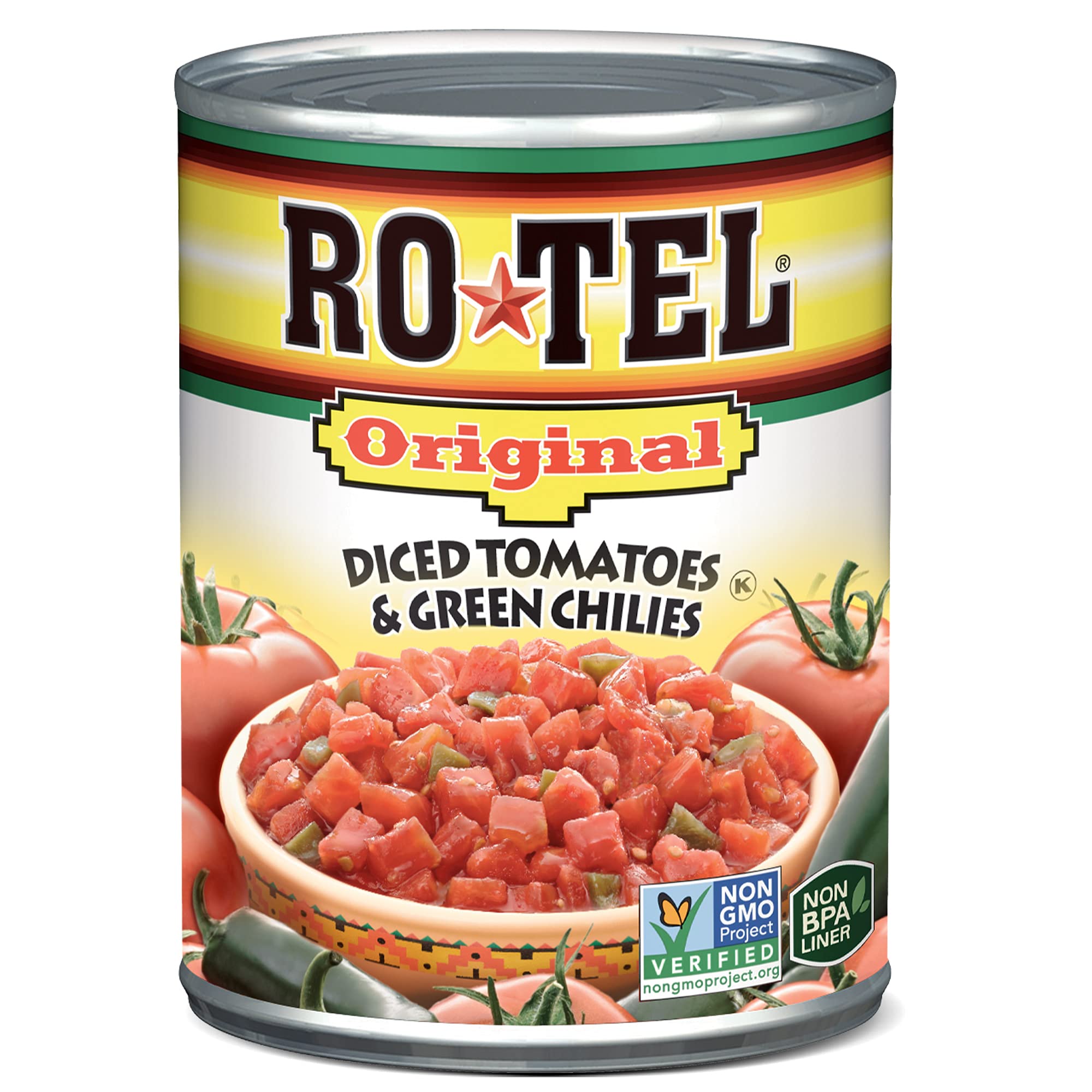 RO-TEL Diced Tomatoes & Green Chilies, 10 oz