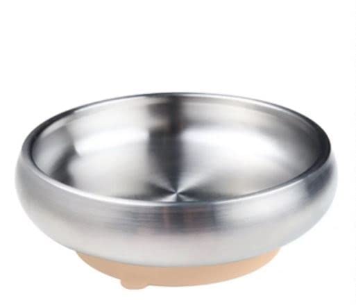Fgomama x Little.b Double-Walled 18/10 Stainless Steel Cereal Bowl with Suction Base | 20oz / 600ml (pink)
