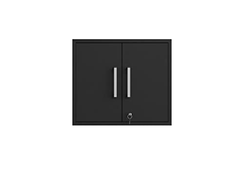 Manhattan Comfort Eiffel 4-Piece Garage Storage Set in Matte Black