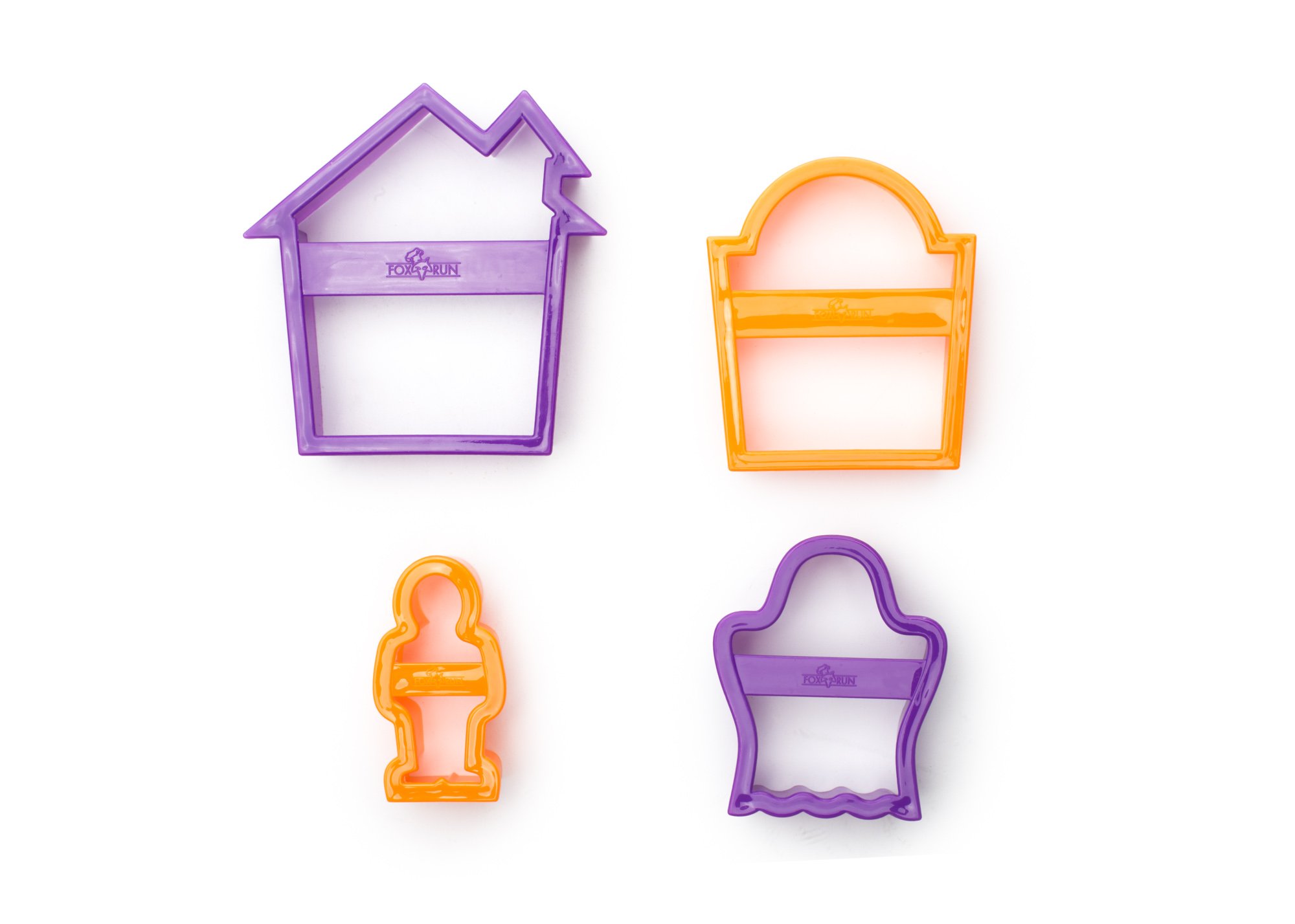 Fox Run 3668 Nesting Halloween Cookie Cutters, 1.5 x 4.5 x 7.5 inches, Multicolored