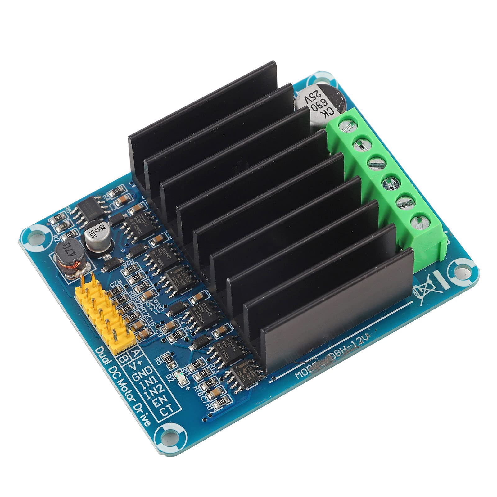 Motor Drive Controller, 1pc DC5-12V 0A-30A Dual Channel H Bridge Motor Driver Board Module for Arduino Smart Car Power