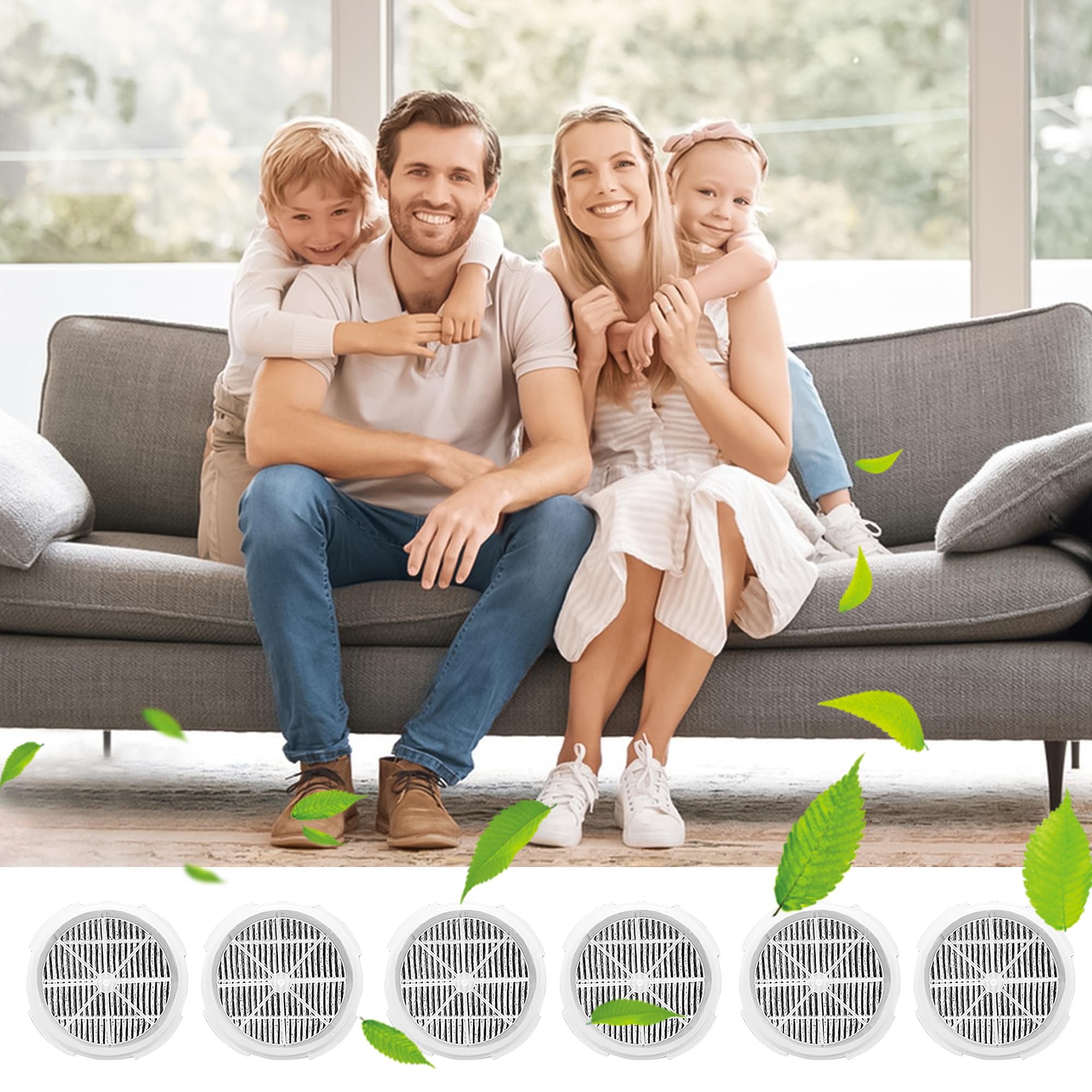 GL2103 HEPA Replacement Filter for Frida Baby Air Purifier 3 in 1, RIGOGLIOSO GL2103, JINPUS GL-2103, LTLKY 900S, 6 Pack