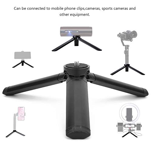 DAUERHAFT Mini Tripod,Camera Tripod Stand,Desktop Tripod,Action Camera Stand,Portable Tripod with Rubber Pad,Aluminium Alloy,for Mobile Phone,Cameras,Sports Cameras and Other Equipment