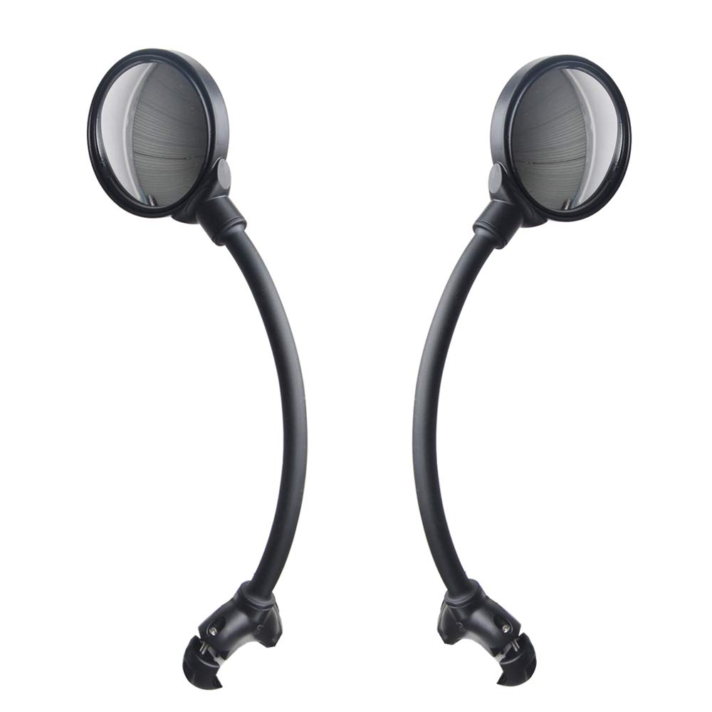 Diniiko 2 Pack Bike Rear View Mirror Bicycle Blindsight Multi Wide Angle Adjustable Shockproof Billet Aluminum Universal Mirror for Mountain Bike Road Bicycle Electric Bike Motorcycle