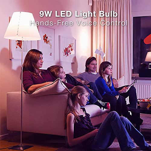 DAYBETTER Smart Light Bulbs, Alexa Light Bulb, WiFi Bulbs, Smart Bulbs That Work with Alexa & Google Assistant, RGBCW Color Changing Light Bulb A19 E26 9W 800LM Led Light Bulb, No Hub Required, 6 Pack