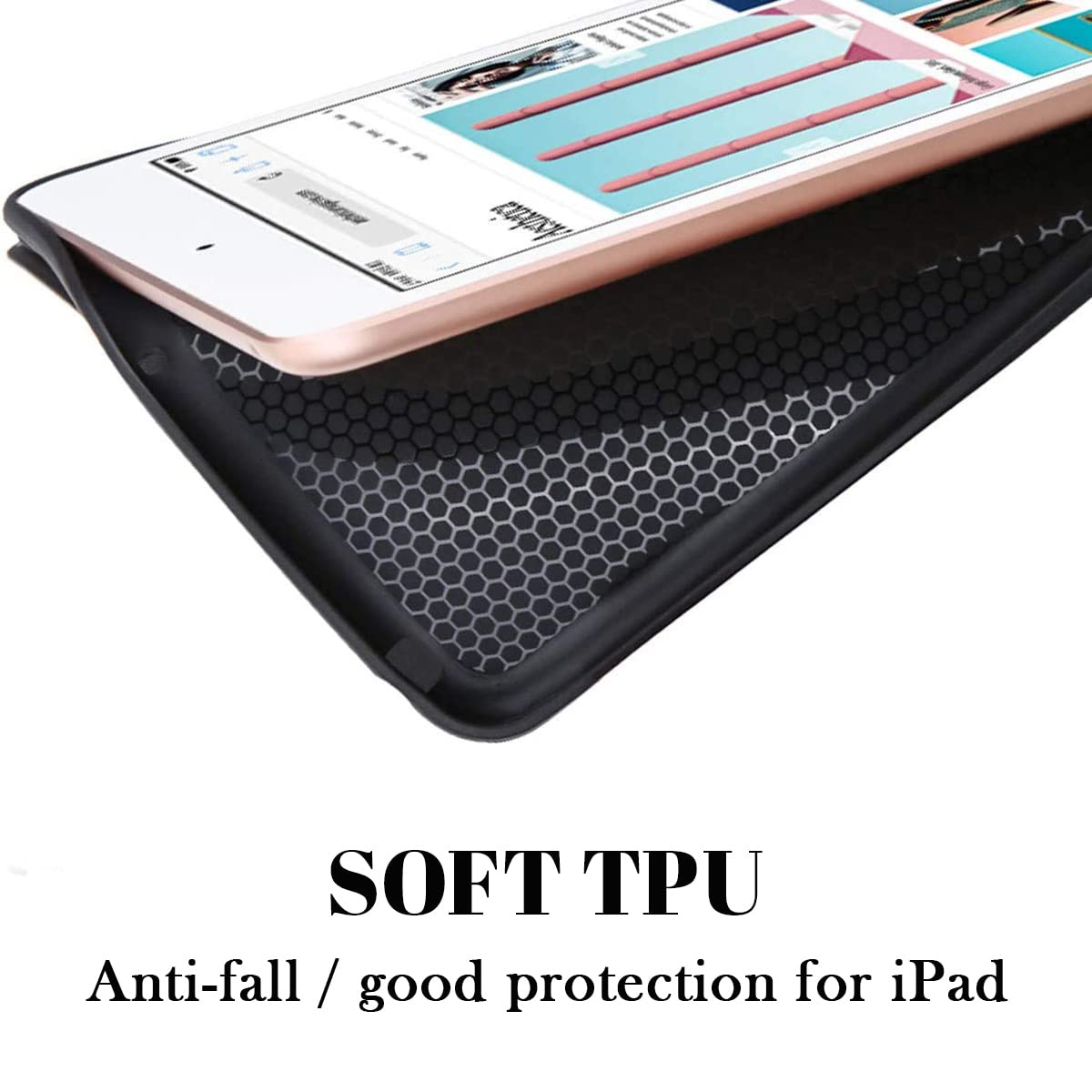Custom Case for iPad Pro 12.9 Inch 2022/2021/2020/2018 5th/4th/3rd Generation with Photo/Text, Personalized Picture/Name iPad Pro Cover Protective Leather, Auto Sleep/Wake