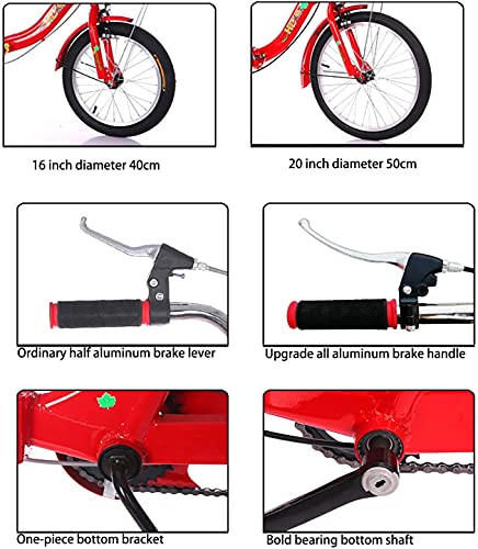 WEIMMIN Adult Tricycle Folding Tricycle for Seniors Comfortable seat 3 Wheel Bicycle with Shopping Basket Double Chain 20 Inch Shock Absorber Front Fork for Parents and Children Maximum Load 400Ib