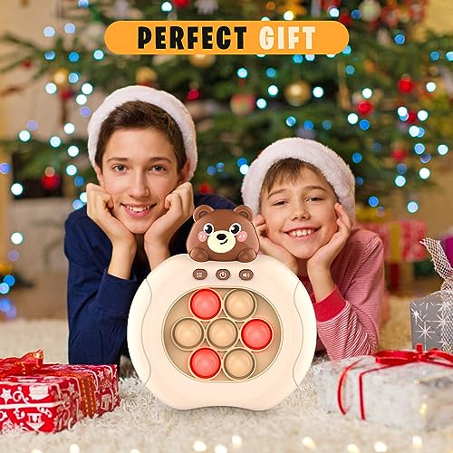 Quick Push Bubble Competitive Game Console Series, Pocket Game Console for Kids, Quick Push Game Toys, Children's Breakout Speed Push Game Machine Decompression Toy for Kids Ages 3-12 Years Old (D)