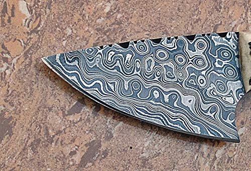 Custom Handmade Damascus Steel Hunting Knife/Skinner Knife AA-13126 (Natural Stag Horn and Bone)