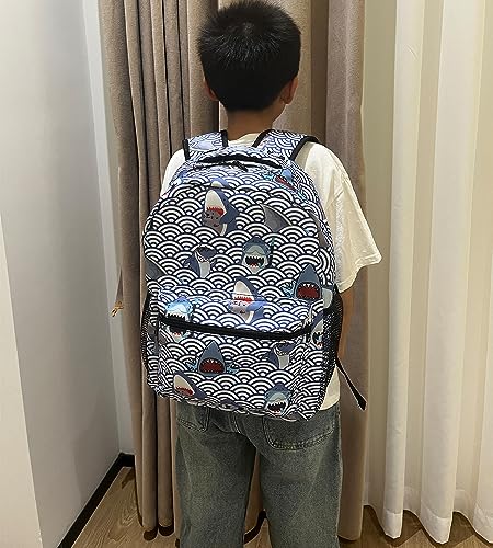 MAZACUIR Shark Backpack for kids,cartoon Backpack Boy School Backpacks, Backpack for kids