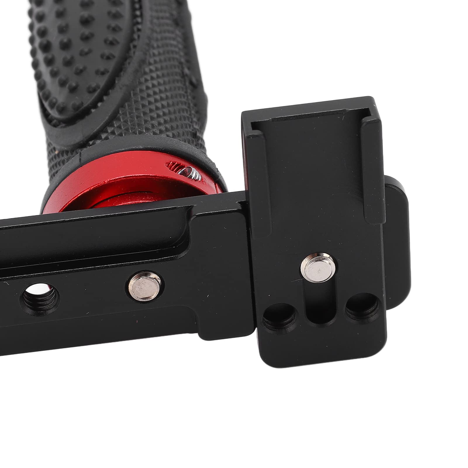 Handheld Holder Stand, Multi Purpose 1/4 Inch Handle Grip Stabilizer Universal Mini Anti Slip Alloy for Smartphone for LED Video Light for Action Camera