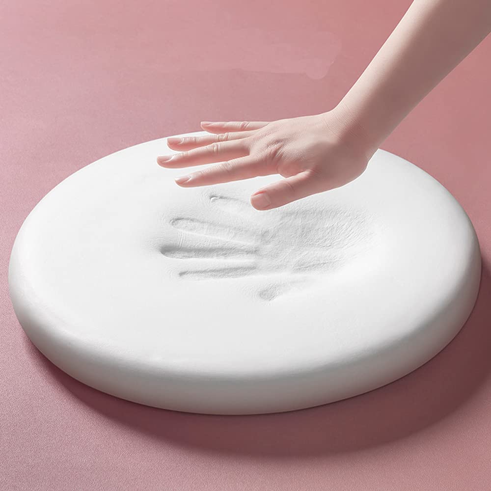 Eonxius Memory Foam Seat Stool Round Cushions Floor Support Pillow Home Office Chair Pads Pink 12''