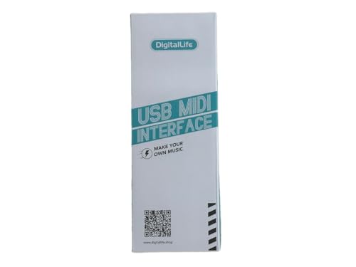 DigitalLife USB Type-A to B MIDI Interface Converter Cable for MID Music Instruments (1m/3.3ft)