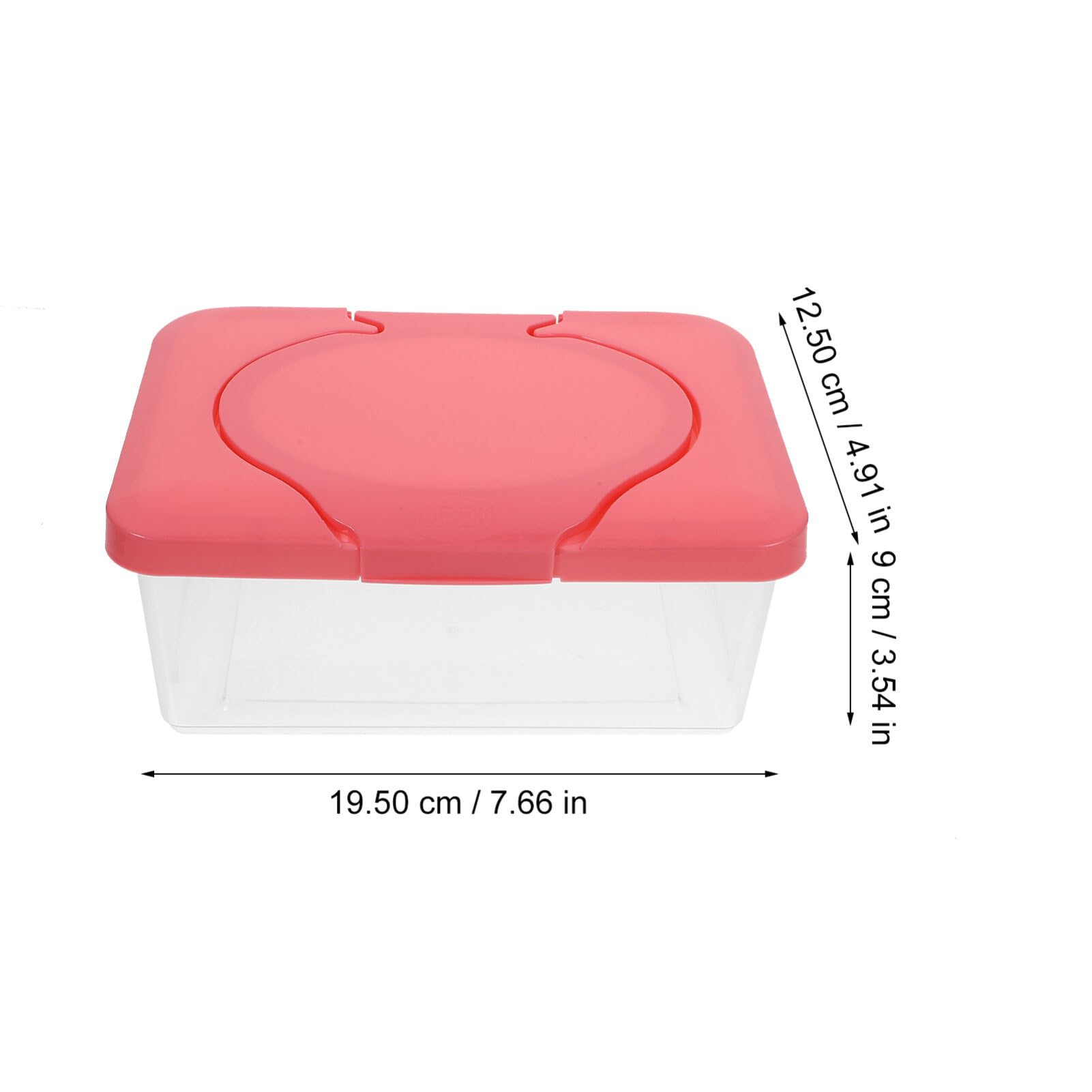 GLEAVI 3Pcs Wipes Dispenser Container Wet Wipes Storage Box with Lid Baby Wipe Case Holder for Keeping Wipes Fresh Home Office Desk B