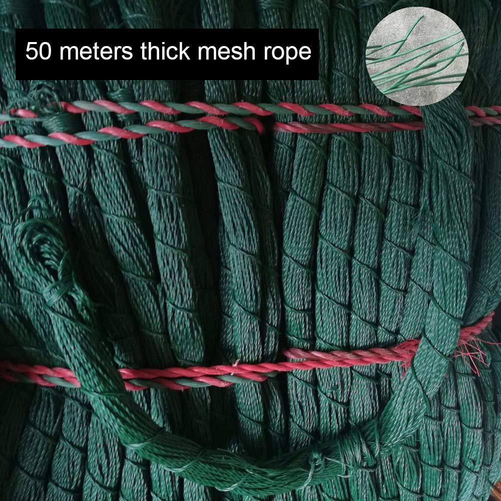 Fishing Net Fishing Net Fish Mesh Trap Netting Outdoor 8M X 0.7M Portable Folding Catch Fish Tool Fishing Accessories (Color : A)