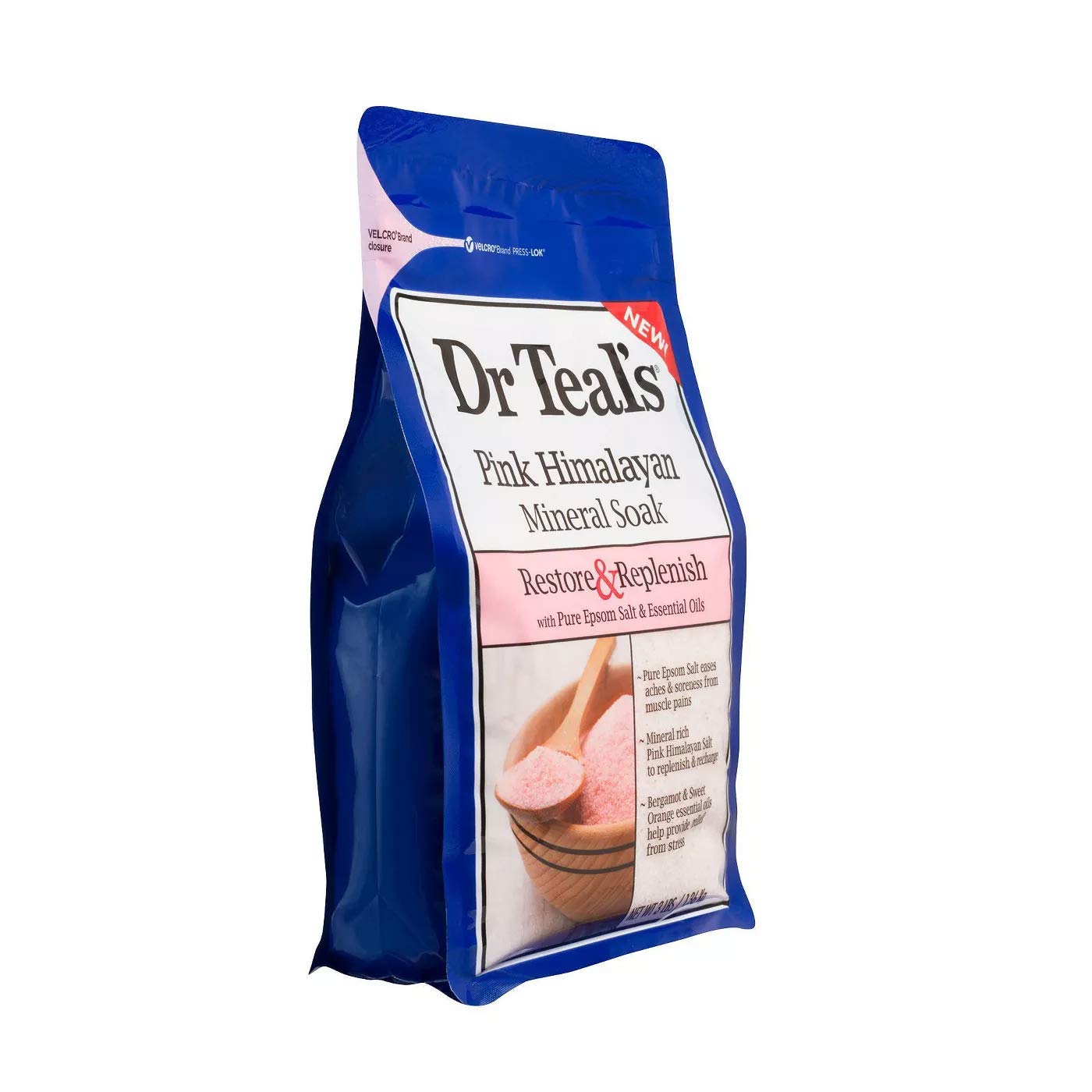 Dr. Teal's Epsom Salt Bath Variety Gift Set (2 Pack, 3lbs Ea.) - Restore & Replenish Pink Himalayan, Balance & Calm Matcha Green Tea - Essential Oils Blended with Pure Epsom Salt Eases Aches & Pains