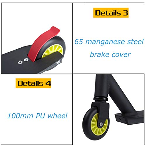 Complete Pro Trick Stunt Scooter - Kick Push Complete Park Scooter for Intermediate/Advanced - Best Entry Level Freestyle Pro Scooter for Age 7 Up Kids,Boys,Girls