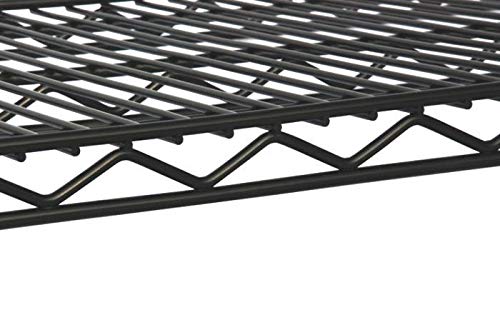 Omega 21" Deep x 36" Wide x 74" High Classic Black Bakers Rack