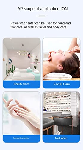 Single Pot Wax Warmer Professional Electric Wax Heater Machine Facial Skin SPA Equipment with Adjustable Temperature Set with Wood Craft Sticks(50 Pcs)
