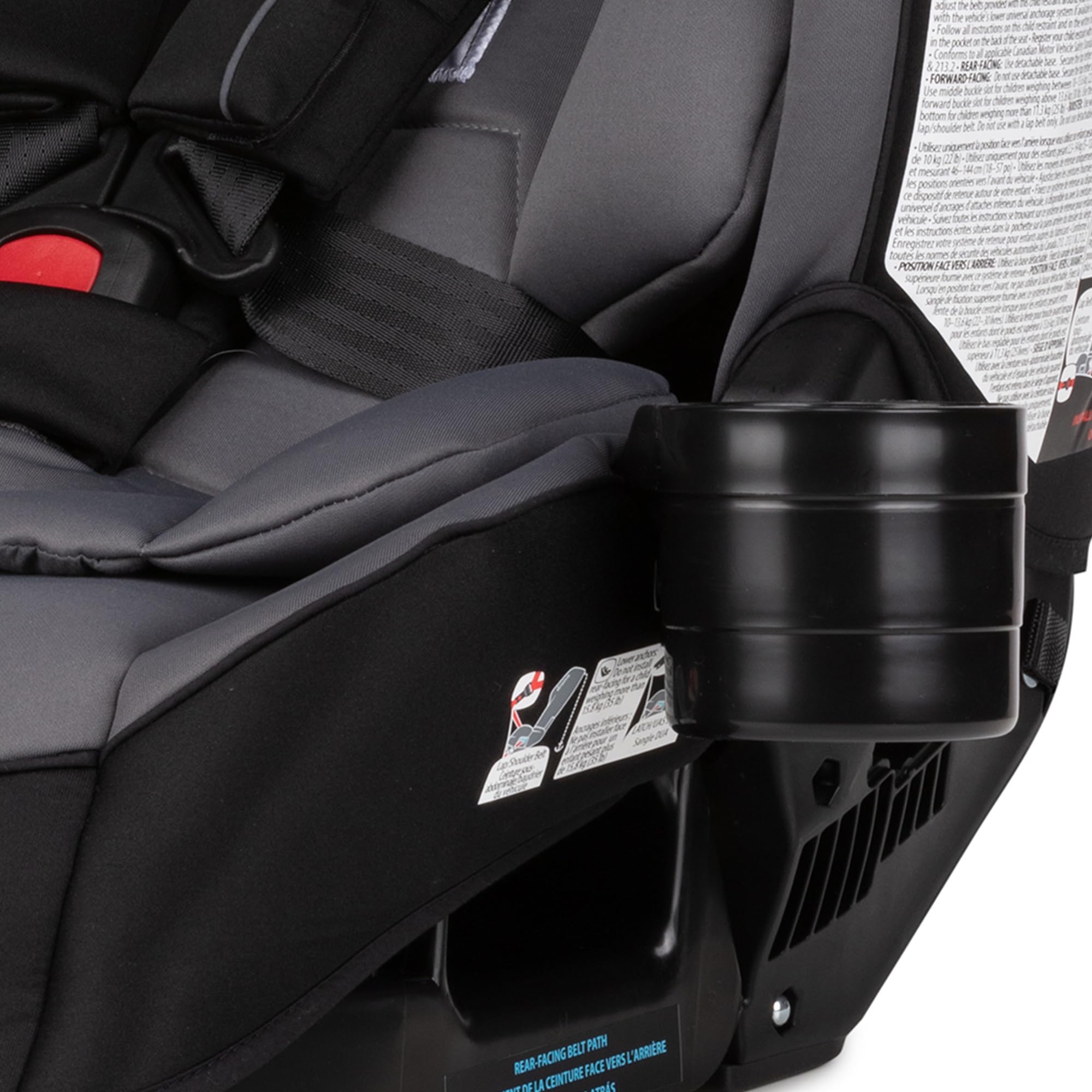 Diono Radian 3RXT Special Edition Slim Fit 3 Across All-in-One Convertible Car Seat, Rear-Facing, Forward-Facing and High-Back Booster, Gray Pebble