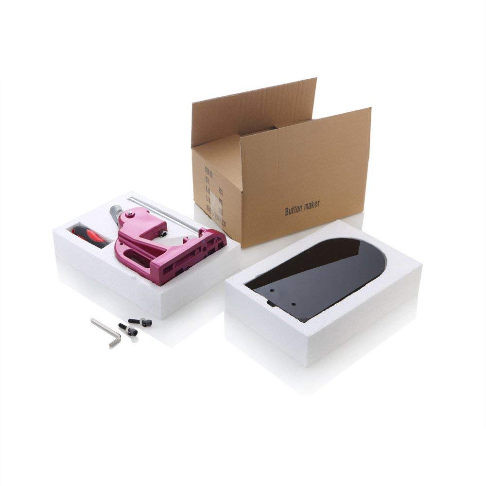 Dawei 1001 Button Making Machine Badge Maker Button Maker With Aluminum Die/Mold ABS Slide (Φ44mm 1-3/4")