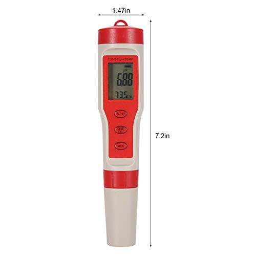 GLOGLOW 0.00 to 14.00pH Water Quality Test Pen, Water Quality Tester, for Fish Industrial Wastewater Laboratories Aquarium