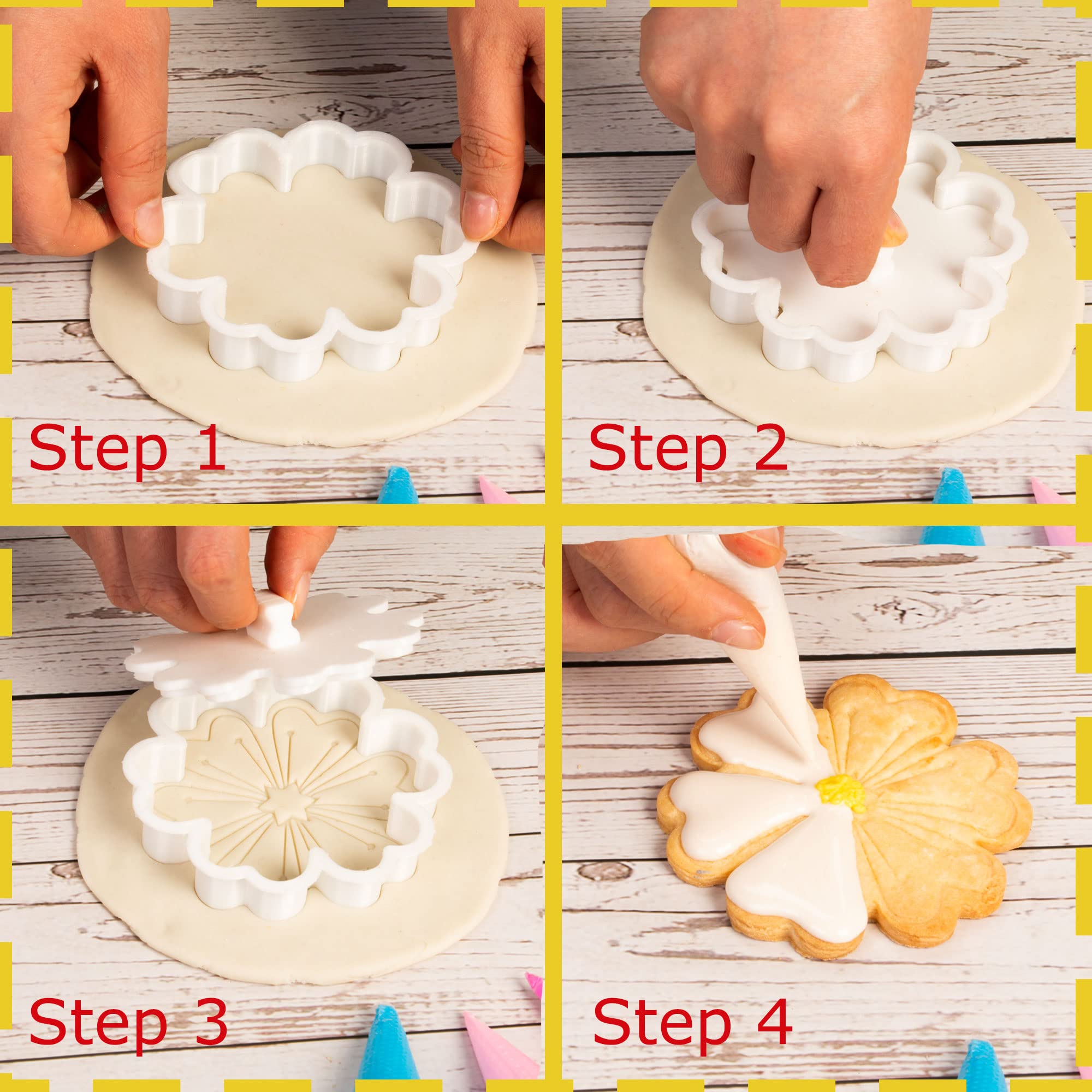 Flycalf 2023 Graduation Cookie Cutters with 3D Stamper Girls Biscuit Cutter Baking PLA School Kitchen Cake Decorating 3.5" Embossing Stamps Mold Supplies