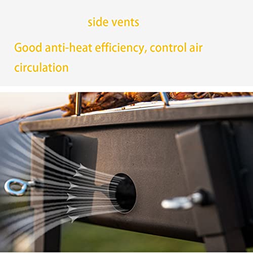 DADHI BBQ Grill Household Charcoal Grill Tool with Offset Smoker Removable Legs,for Patio Backyard Picnic Camping