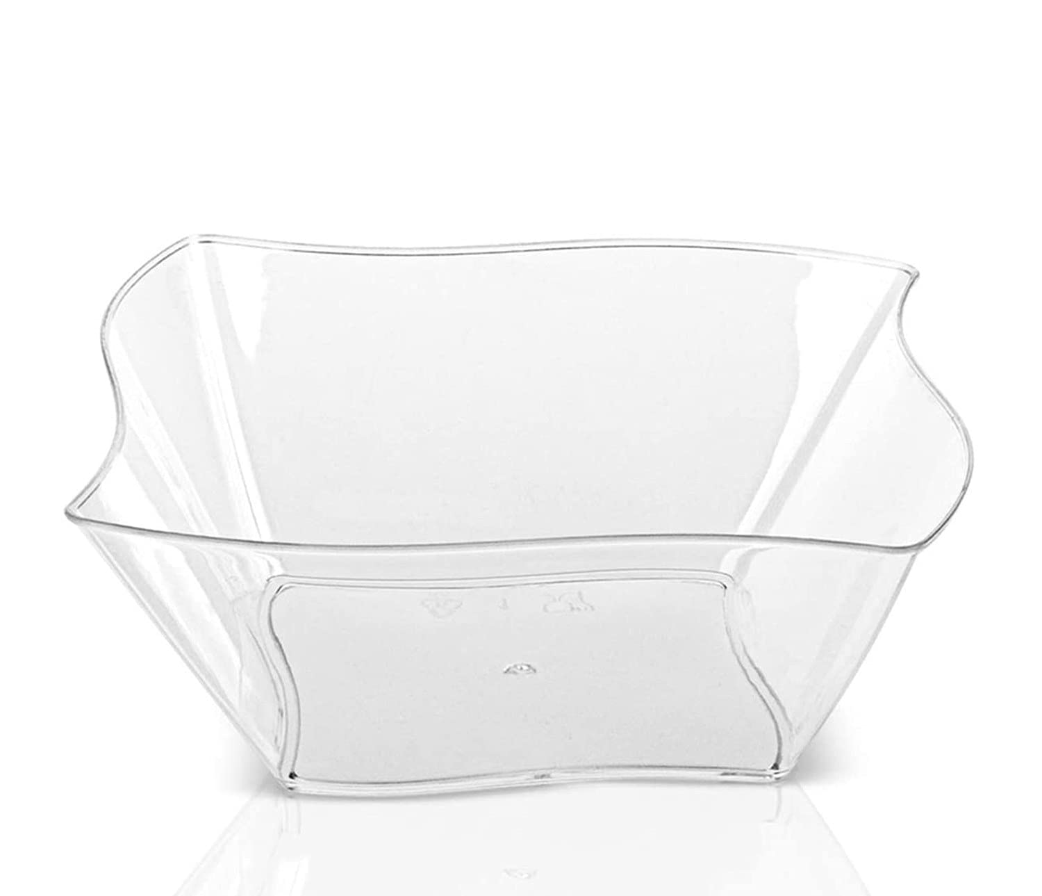 Healthcom 48 Packs 5 Oz Clear Dessert Bowls Plastic Appetizer Plates Dessert Dishes Bowls Tasting Cups Mini Dessert Bowls Serving Plate Reusable Disposable Bowls Small Catering Dessert Bowls for Party