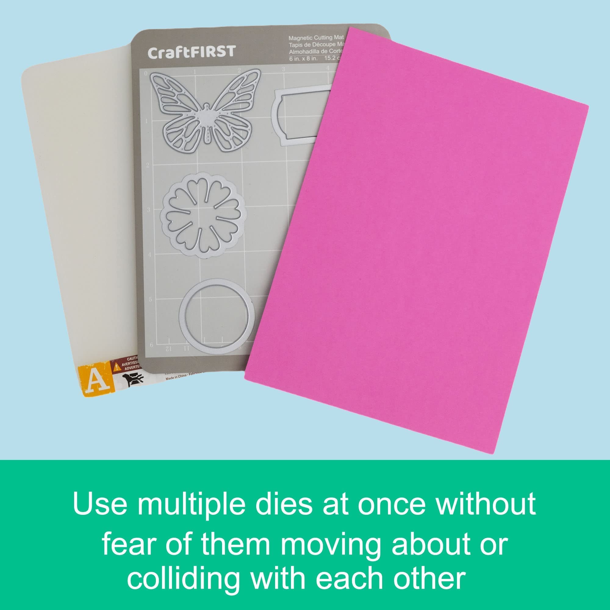 CraftFIRST Magnetic Cutting Mat Compatible with Cuttlebug Die Cutting Machine 5.87 x 7.75"