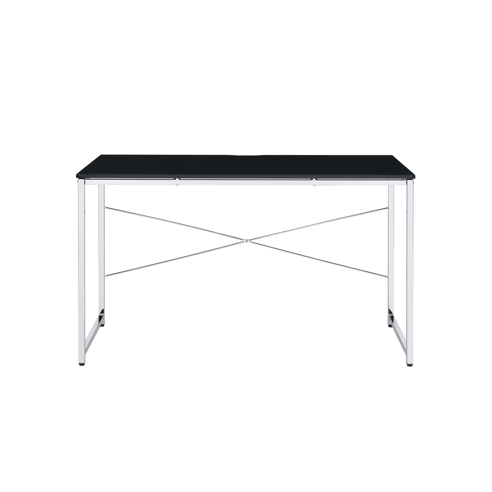 Daesar Writing Computer Desk, Black Finish Wood