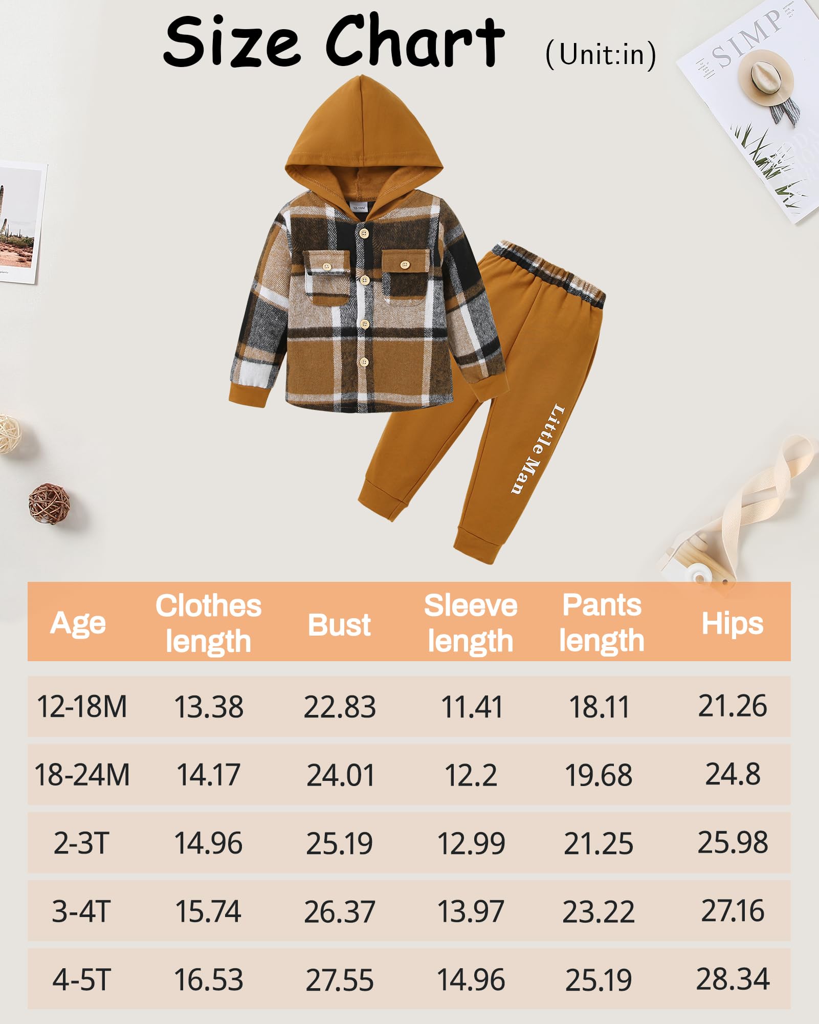 DISAUR Toddler Boy Clothes 12M-5T Plaid Long Sleeve Hoodie Sweatshirt+Letter Print Pants 2PCS Fashion Fall Outfit Sets