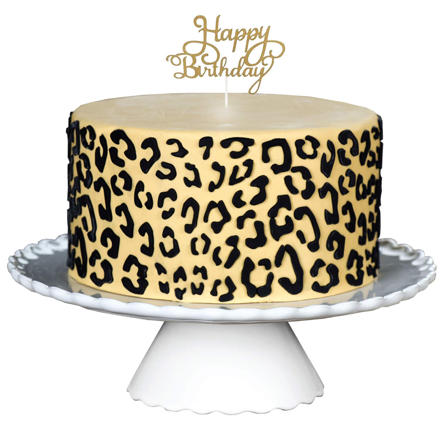 CrafTreat Cheetah Print Stencil for Crafts Reusable - Cheetah Skin Pattern Stencil 6X6 Inch - Cake Stencils & Templates, Leopard Print Stencils for Furniture Painting - Animal Skin Stencils for Cakes