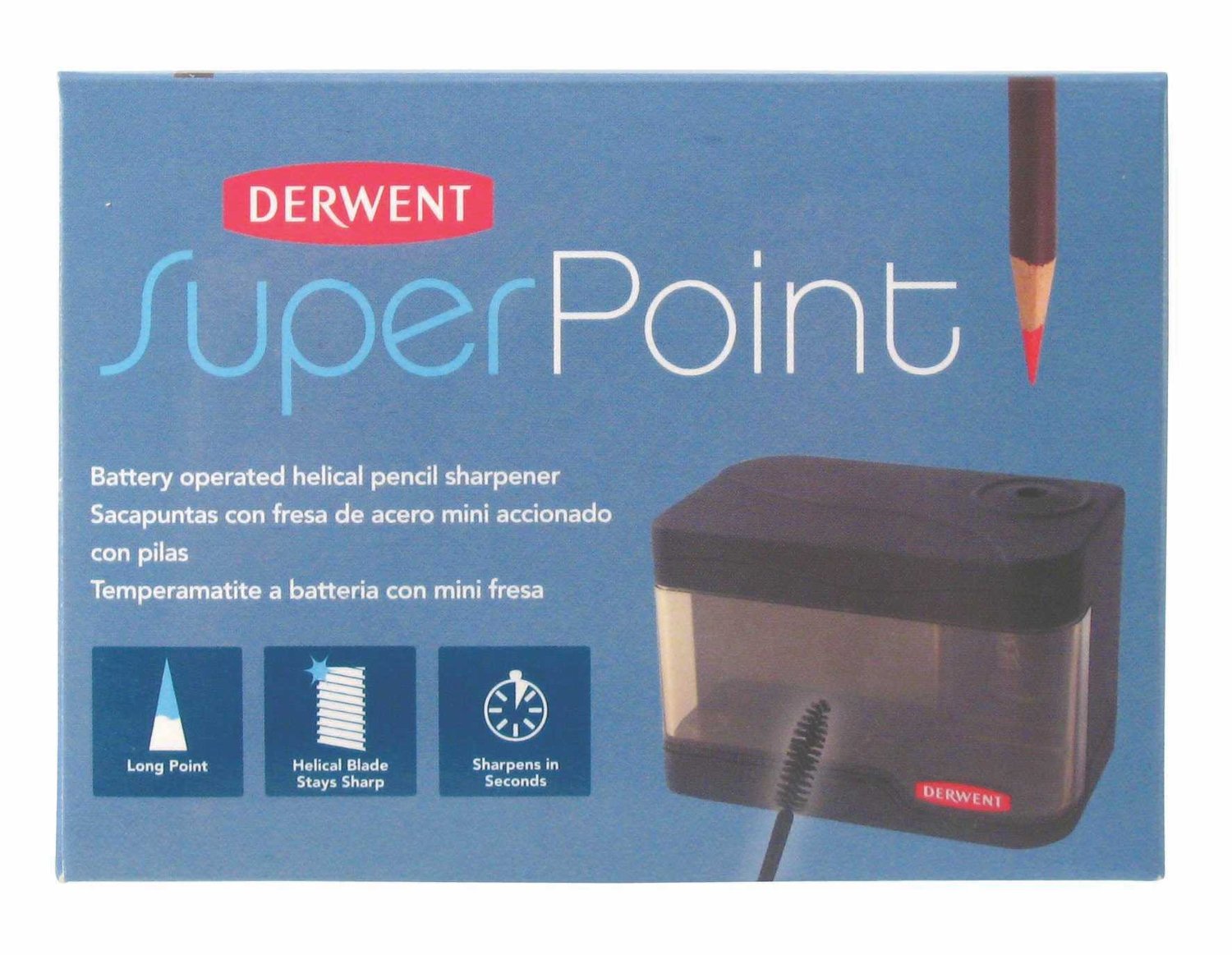 Derwent Helical Single Pencil Sharpener, 9mm (2300174)