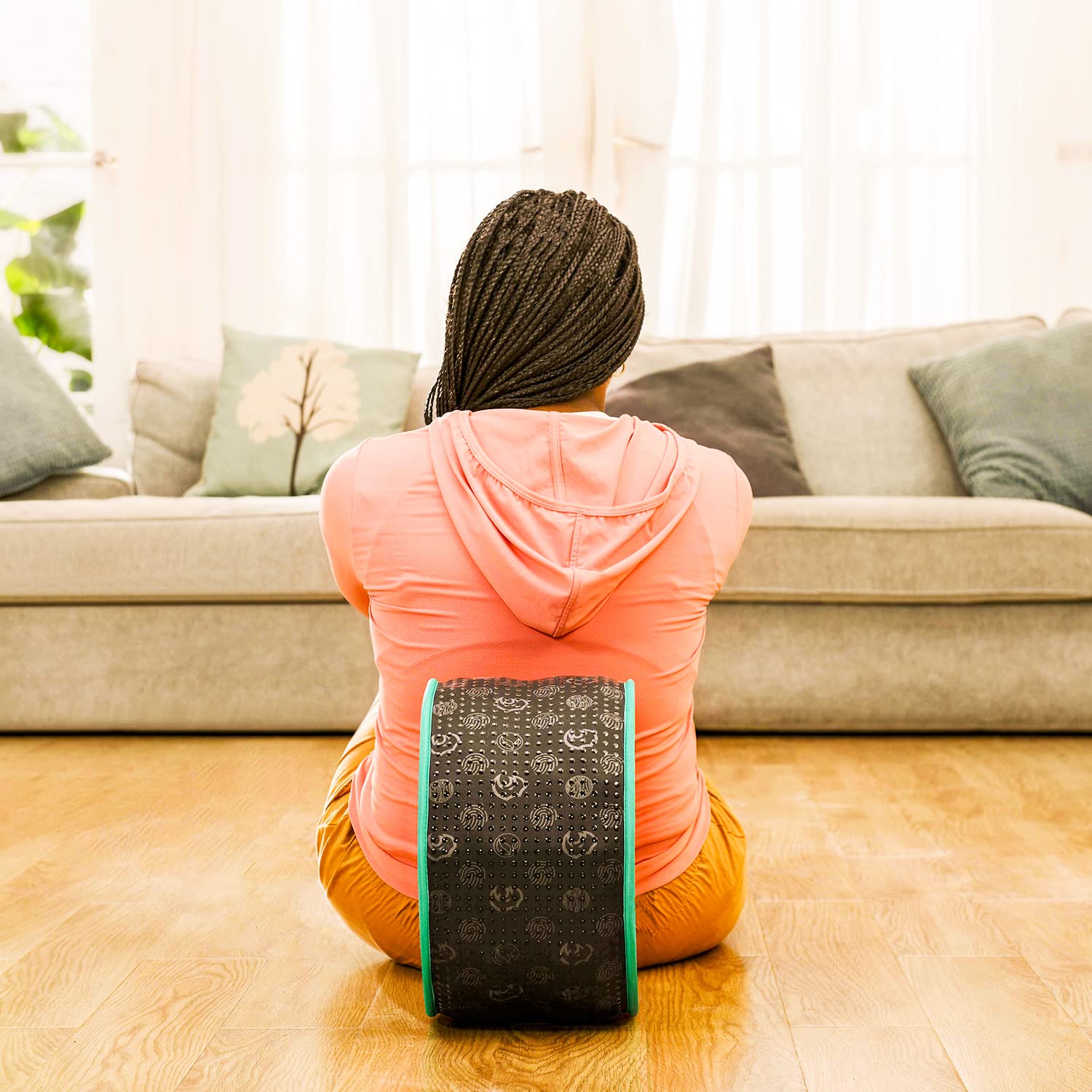 FitBeast Back Roller Clothes for 11-13" Foam Roller, Protect Your Back, Convenient & Portable(No Back Roller Included)