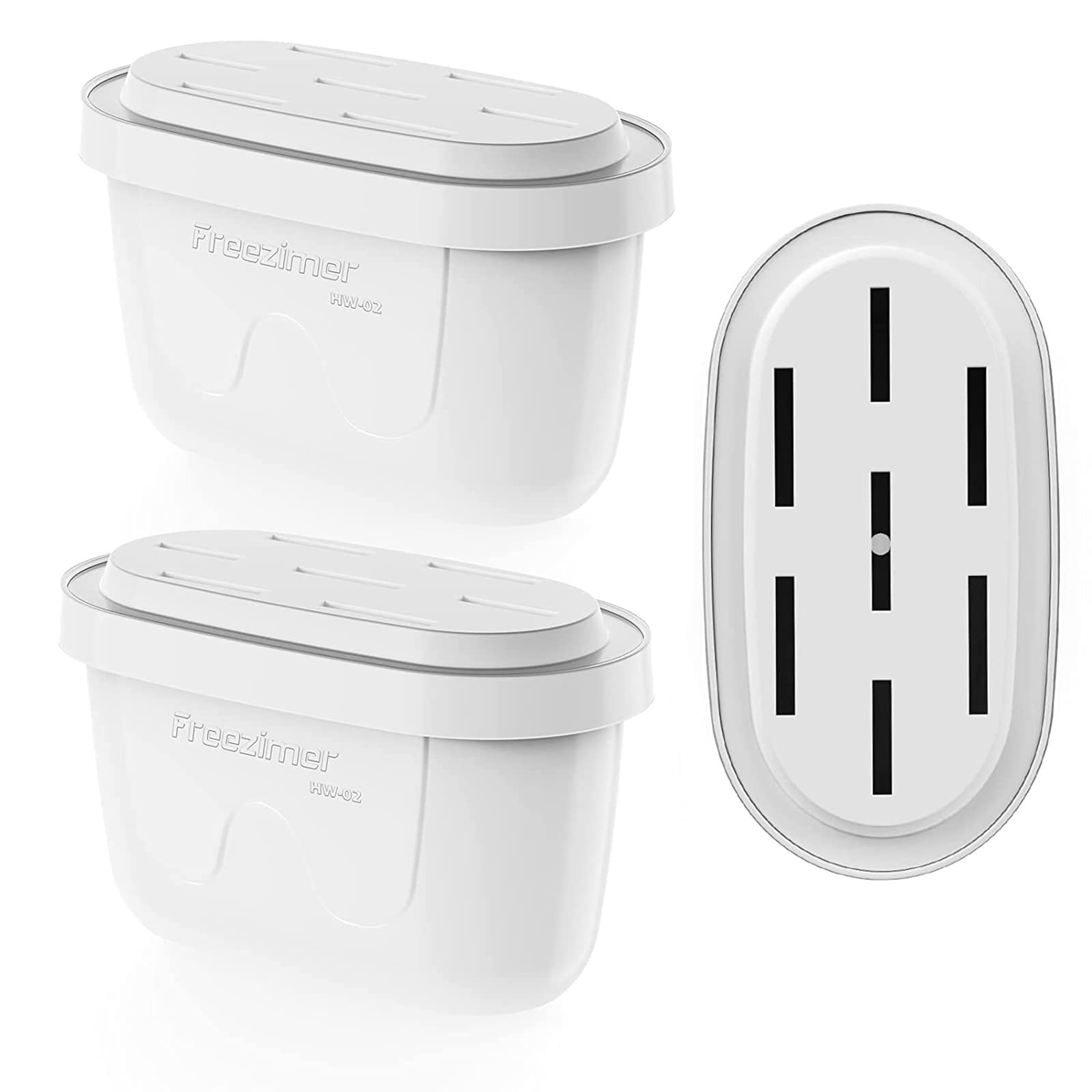 Freezimer Nugget Ice Maker Countertop WiFi Integrated | Replacement Water Filters HW-02 | Last Up to 6 Months or 120 Gallons (3Pack)
