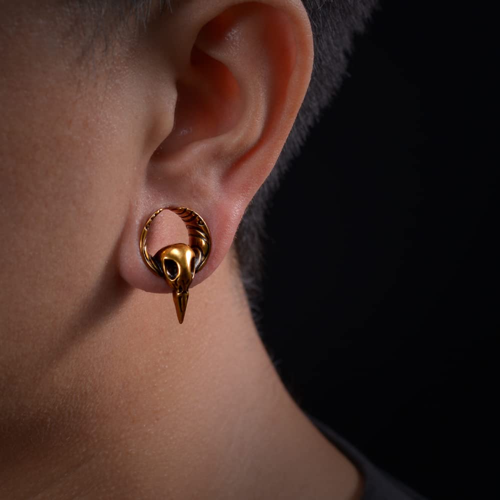ERKUOO 2PCS Opening Saddle Ear Tunnel Faucet Plug Ear Gauges Piercing Expander Studs Stretchers Fashion Body Piercing Jewelry Earrings Gift 5/8"(16mm)