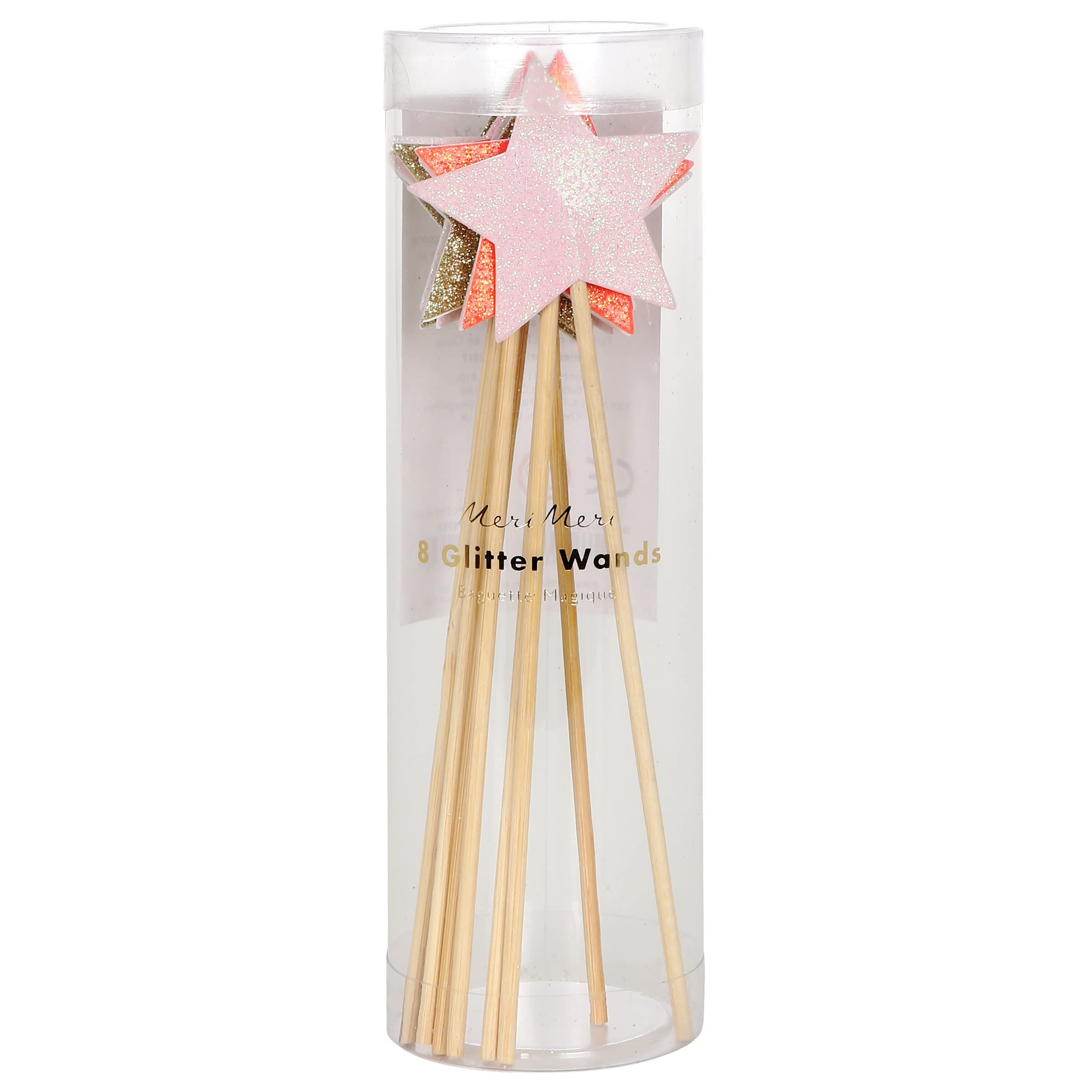 Meri Meri Glitter Star Wands (Pack of 8)