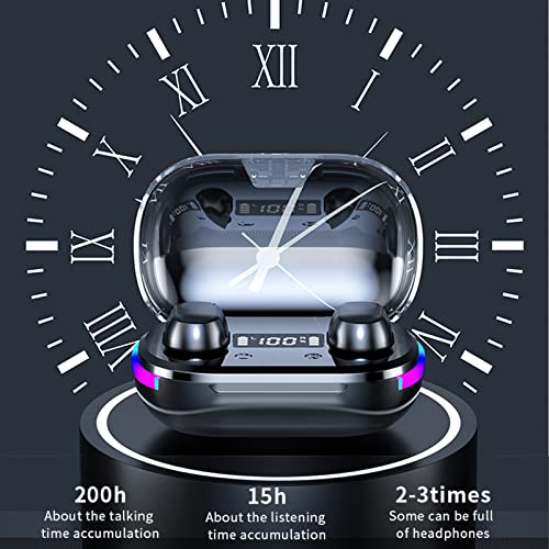 Lovskoo Wireless Earbuds, Bluetooth Earbuds 5.3 Waterproof Headphones with Finger Control, Immersive Premium Sound, Light Weight Wireless Earphones for Sleeping, in Ear Bluetooth with Mic