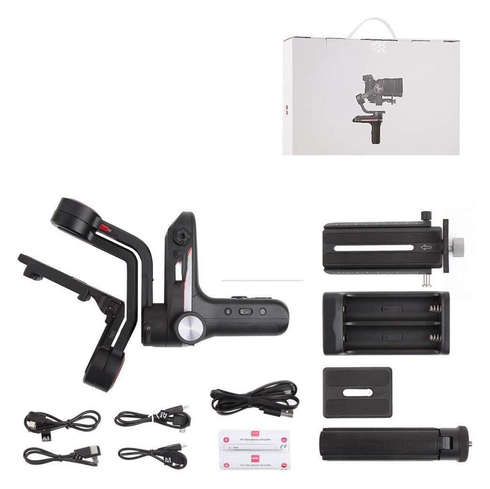 DONCK Action Camera Stabilizer 3-Axis Gimbal Stabilizer for DSLR Cameras 300% Improved Motor for Outdoor Video Recording