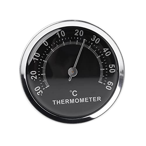 LNYHLXS Mini Round 58mm Car Thermometer for Car Houses Offices Workshops Drop Shipping