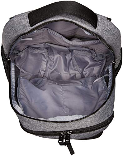 Under Armour Hustle 3.0 Backpack, Graphite Medium Heat (042)/Black, One Size Fits All