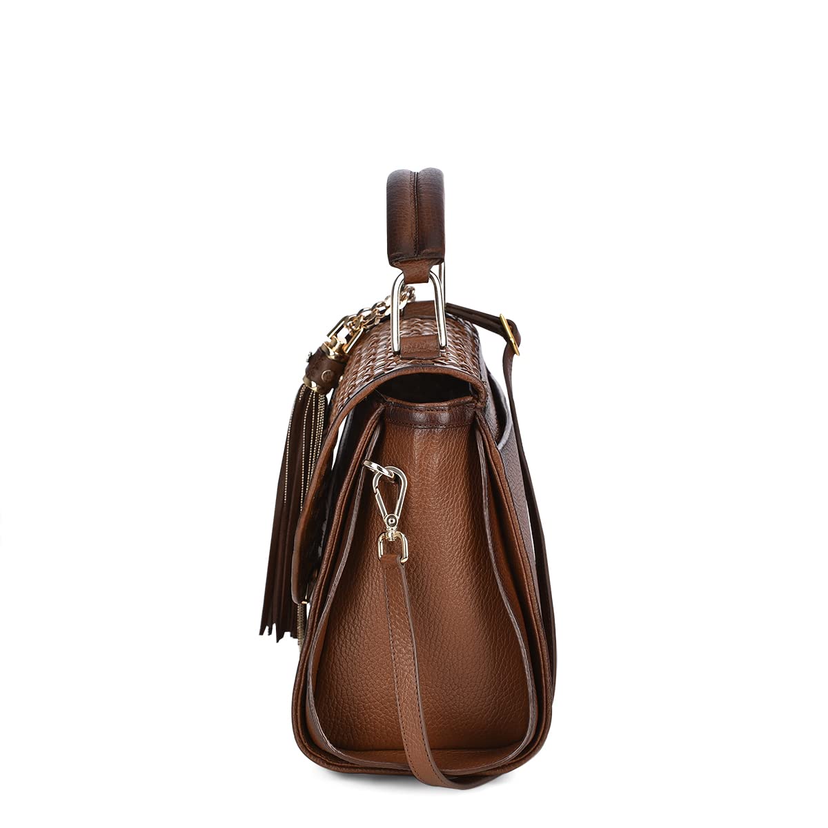 Cuadra Women's Handbag in Bovine Leather Brown, BOD32RS