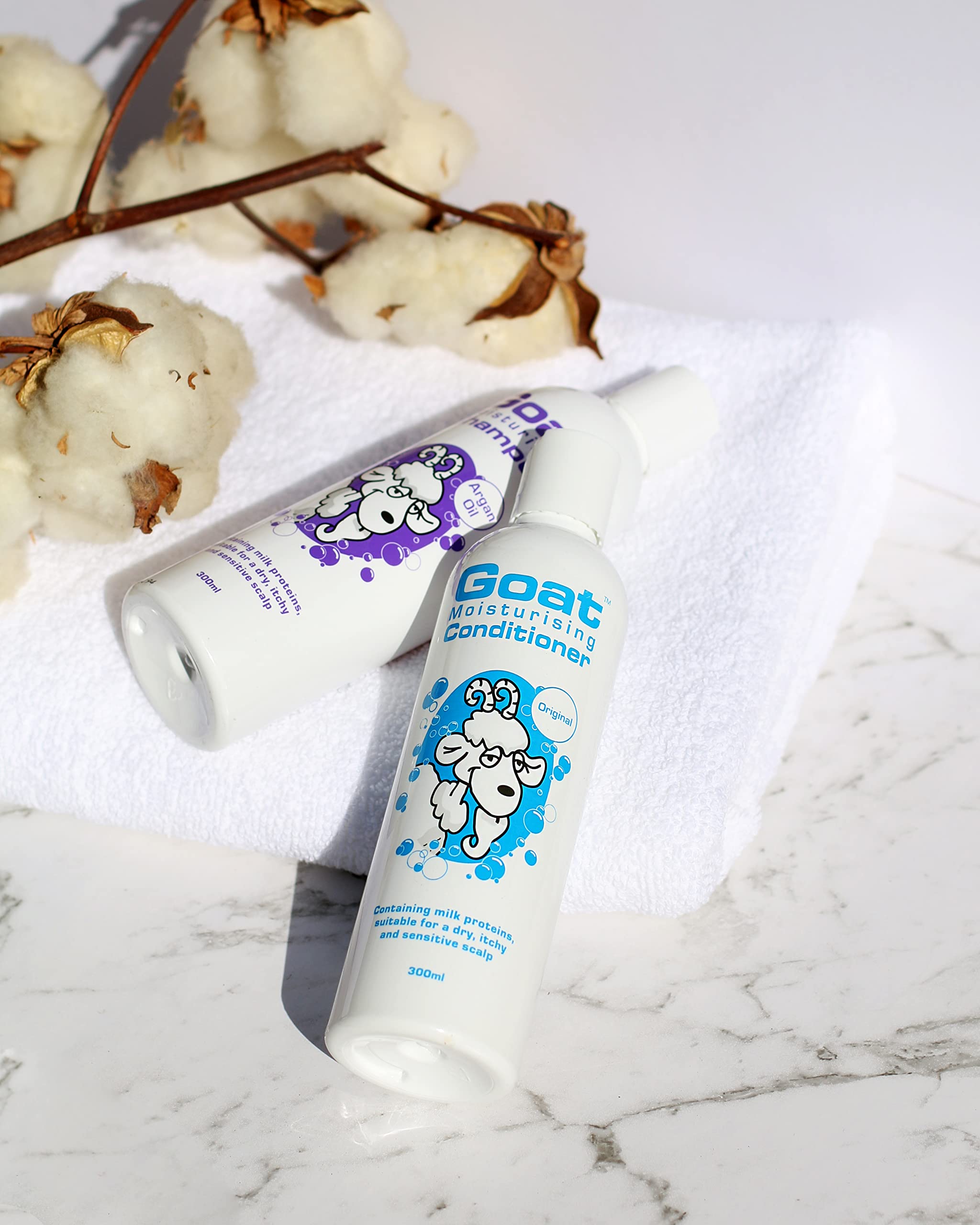 Goat Soap Moisturizing Shampoo & Conditioner Value Pack - Sulfate, Paraben, and Petrochemical Free - Shampoo and Conditioner Set - Coconut Oil